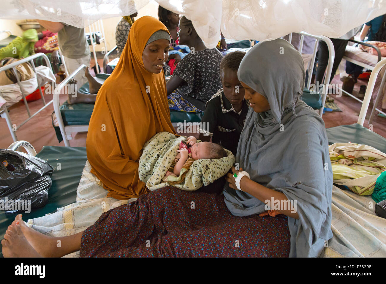 Kakuma, Kenya - Mother and child in the maternal birth ward of the ...