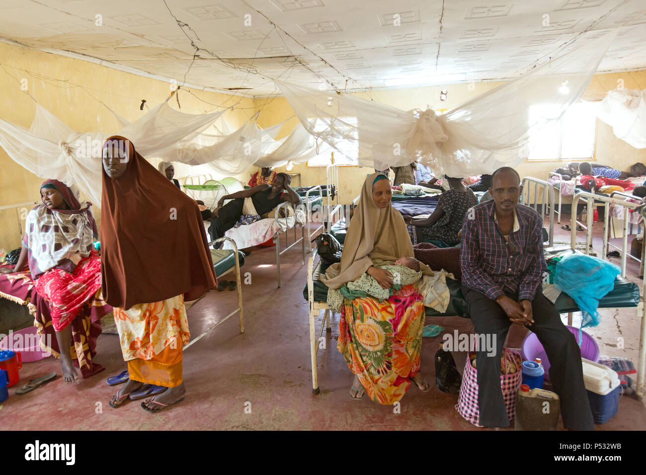 Kakuma, Kenya - Mother and child in the maternal birth ward of the ...