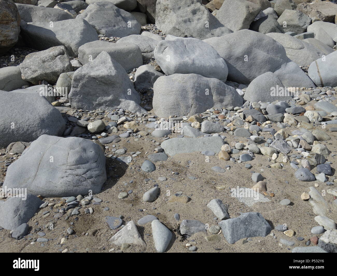 a beautiful pebbly beach Stock Photo - Alamy