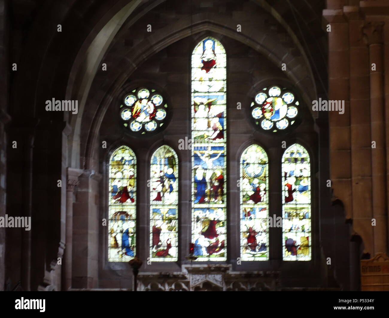 beautiful stained glass windows Stock Photo - Alamy