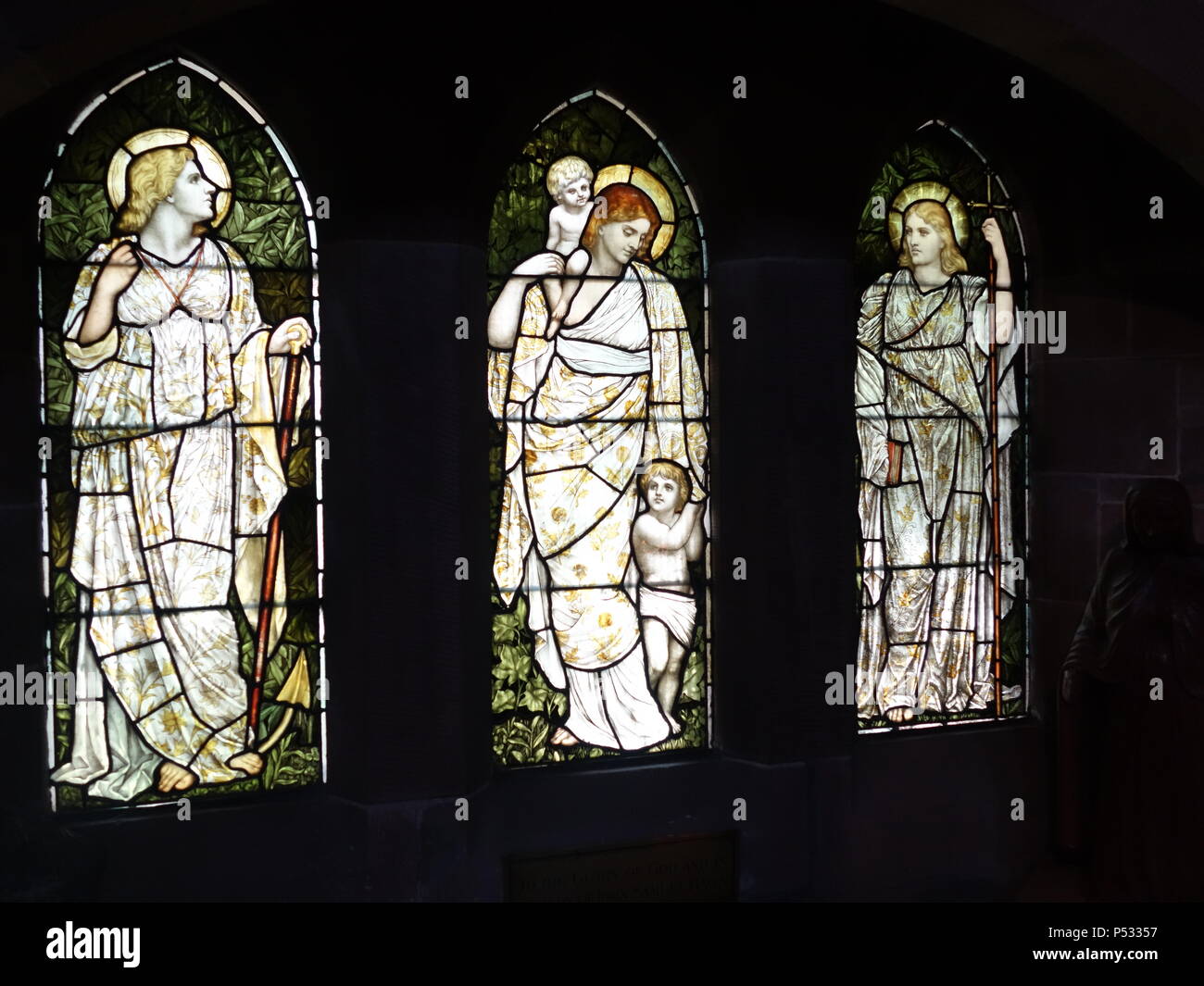 beautiful stained glass windows Stock Photo - Alamy