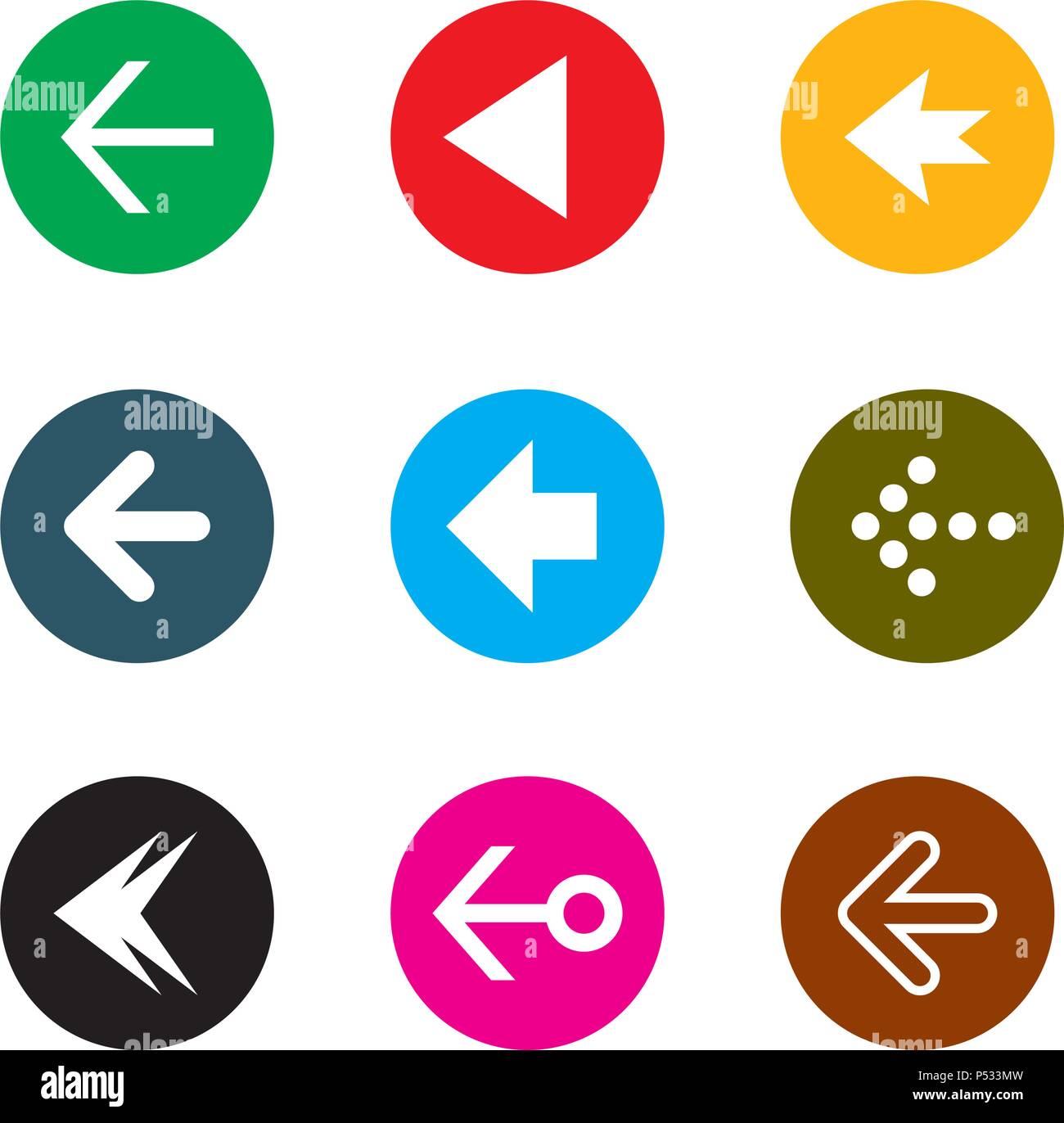 Blue buttons with arrows hi-res stock photography and images - Alamy