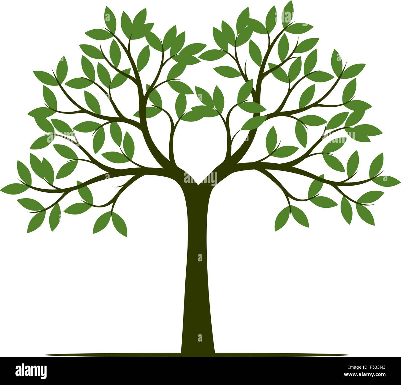 Leaf drawing vector vectors hi-res stock photography and images - Alamy