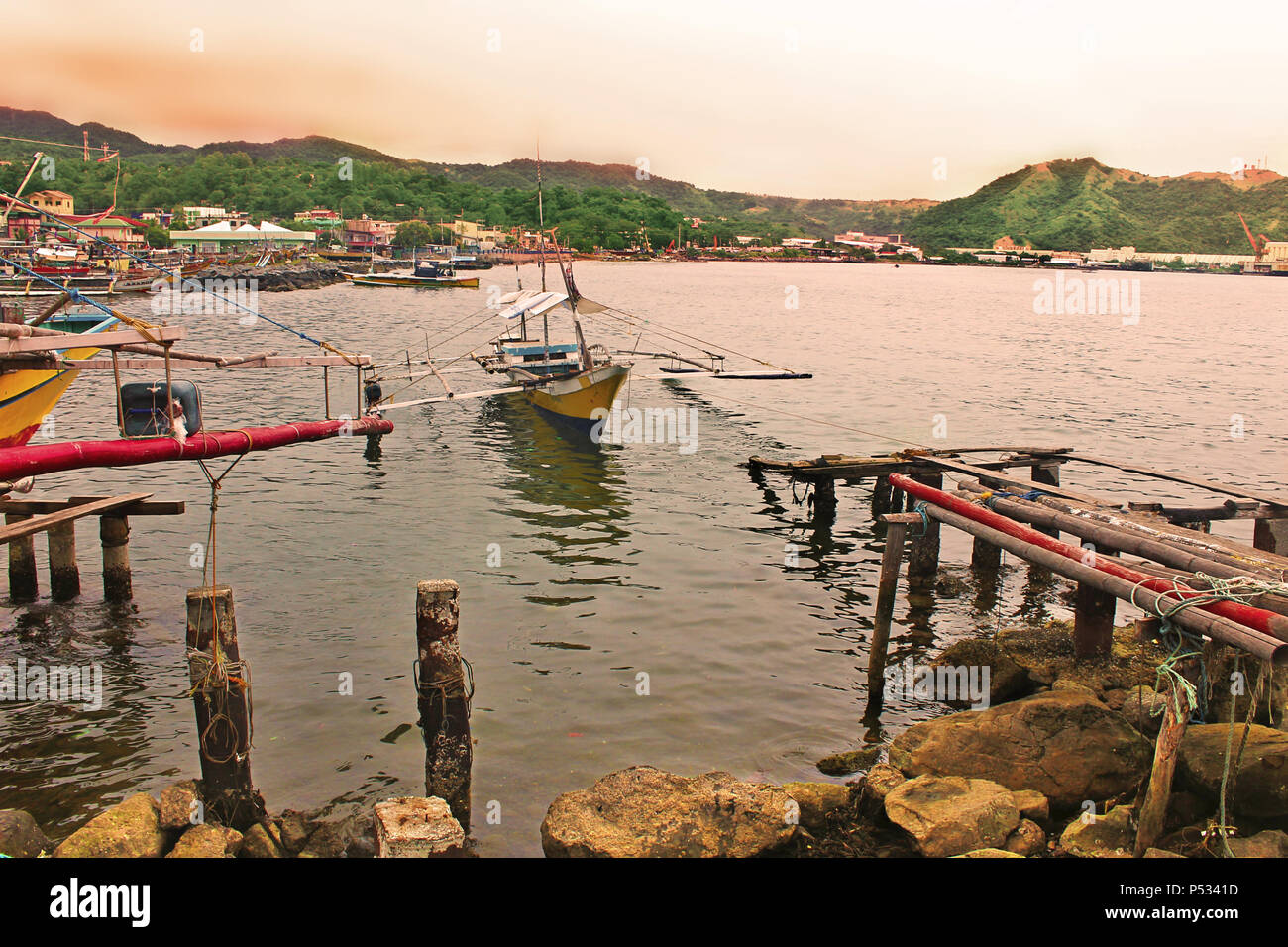 Beautiful Rural Harbor, Boat at the Harbor, Boat Dock, Rural Coastal ...