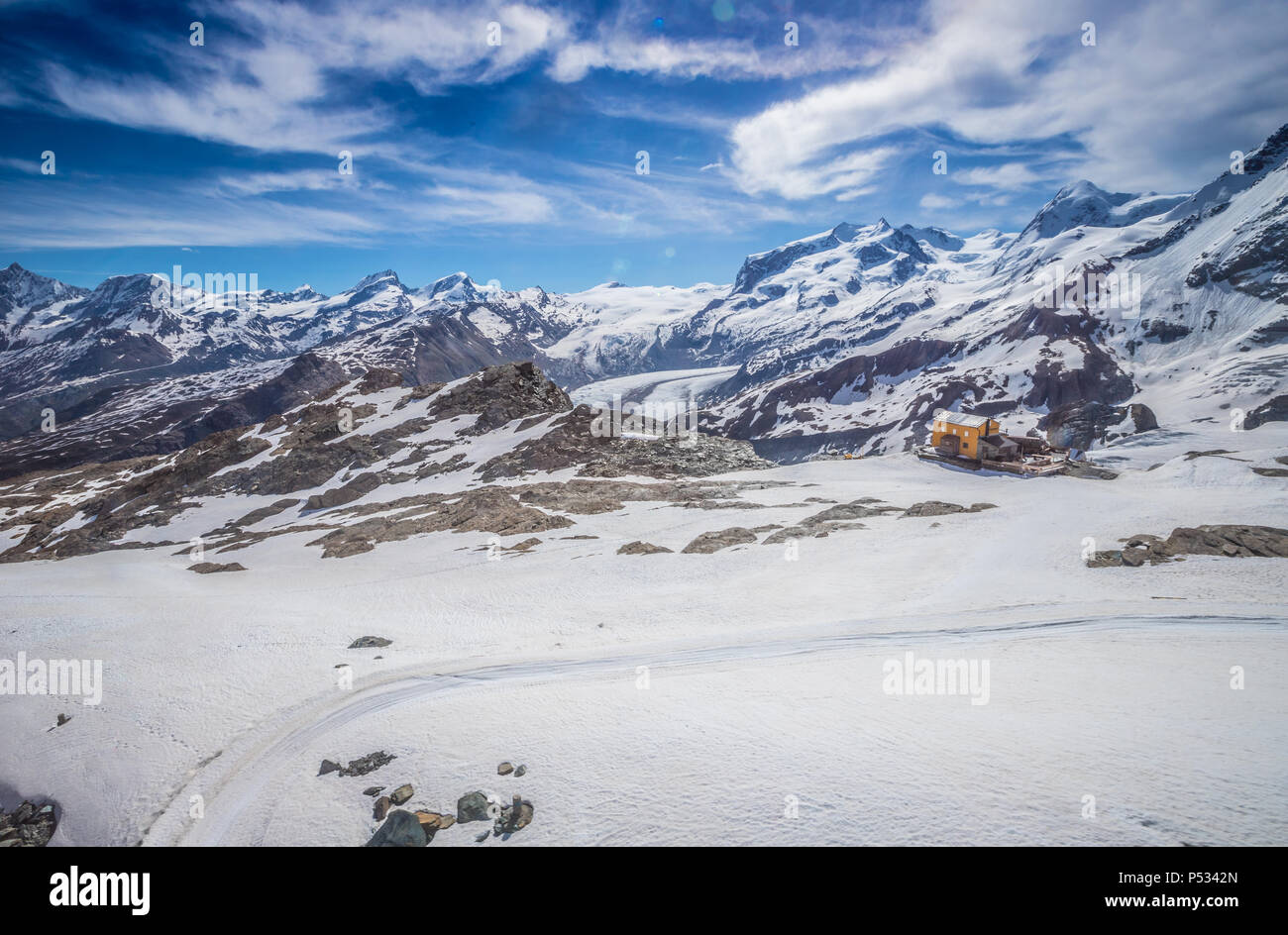 Nice view of Swiss Alps Stock Photo - Alamy