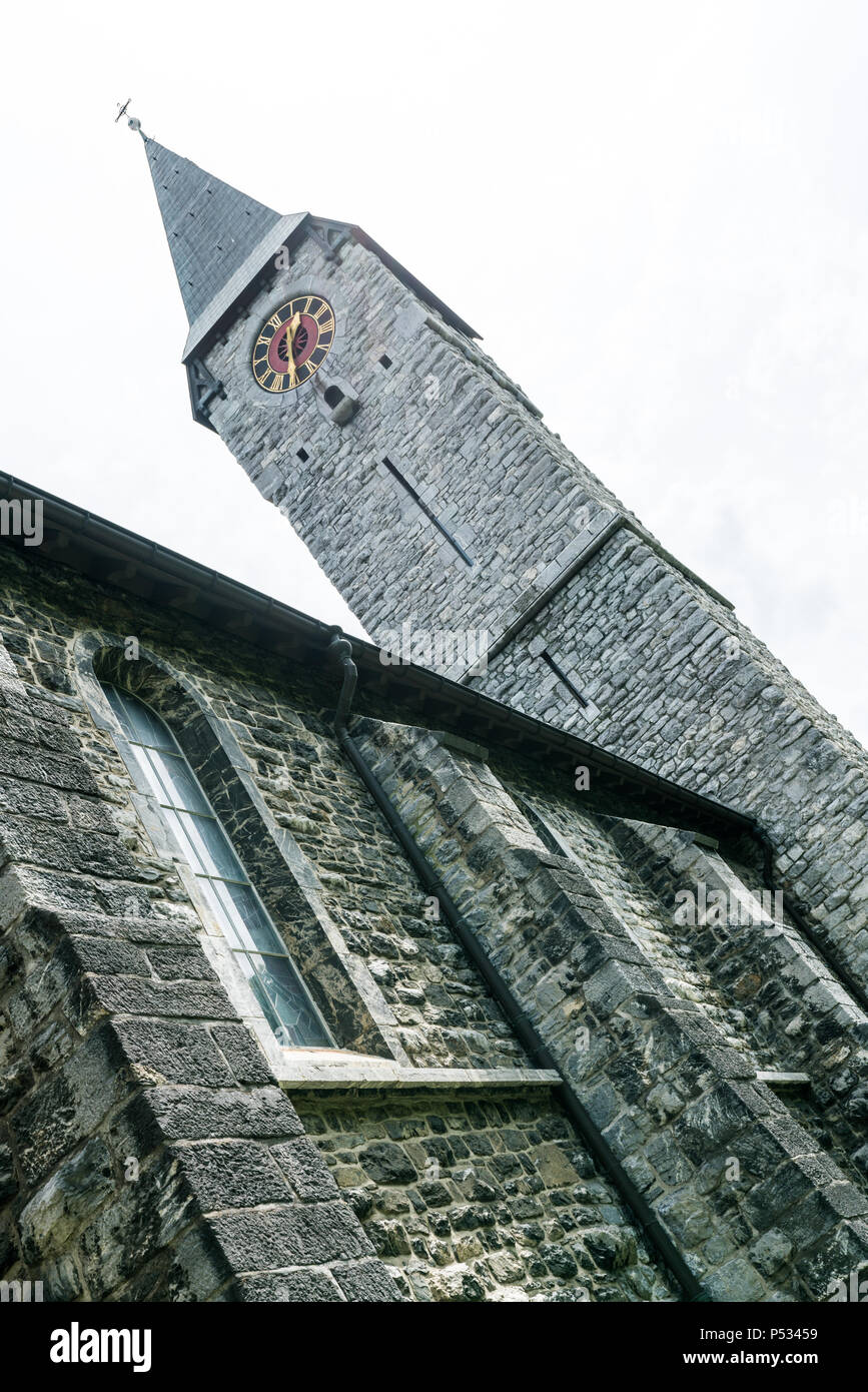 historic church in the village of Balzers in Liechtenstein Stock Photo ...