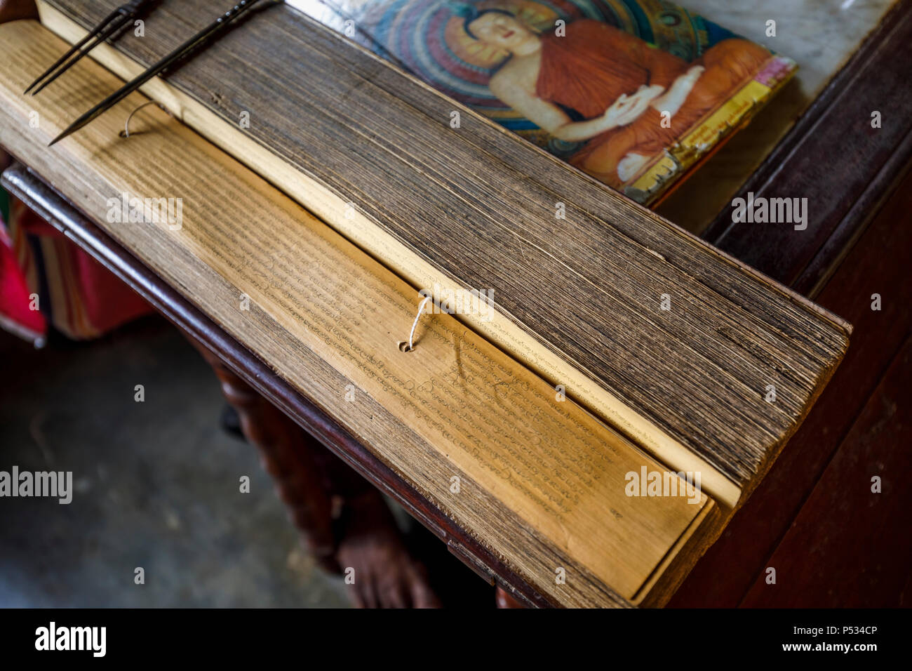 Typical hand-written loose leaf Buddhist book, Sri Wickramasinghe ...