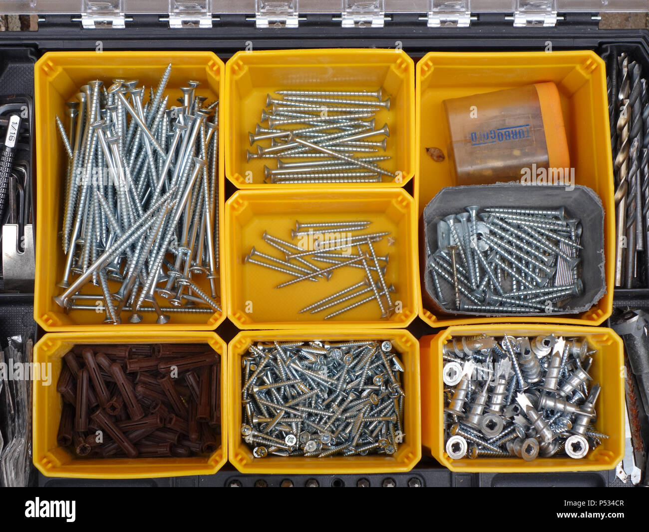 professional trademan fully equiped tool kit contains fastenings that ...