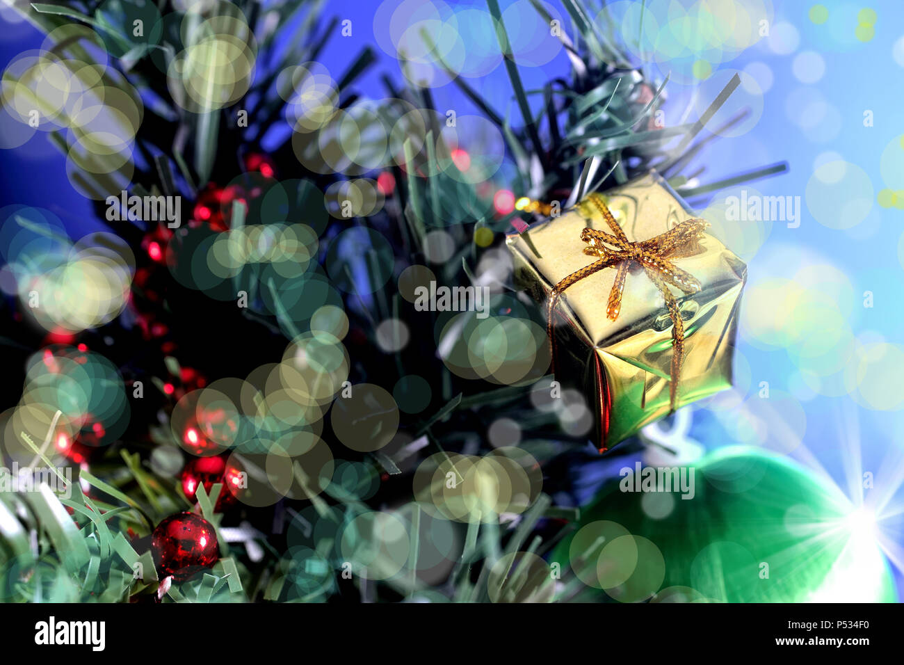 close up shot of a Christmas tree Stock Photo - Alamy