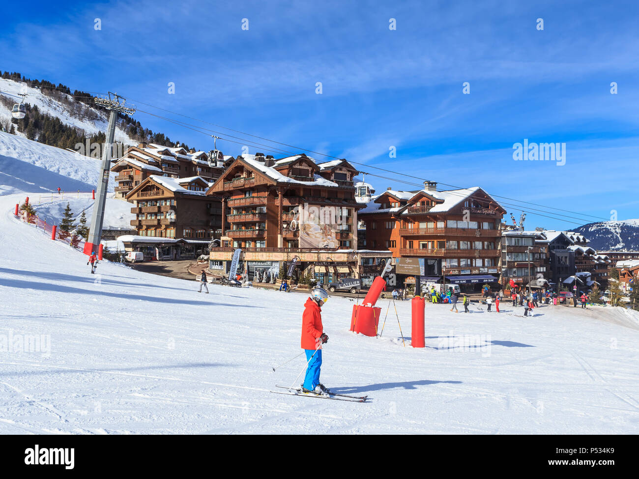 Ski Resort Courchevel 1850 m in wintertime. France Stock Photo - Alamy