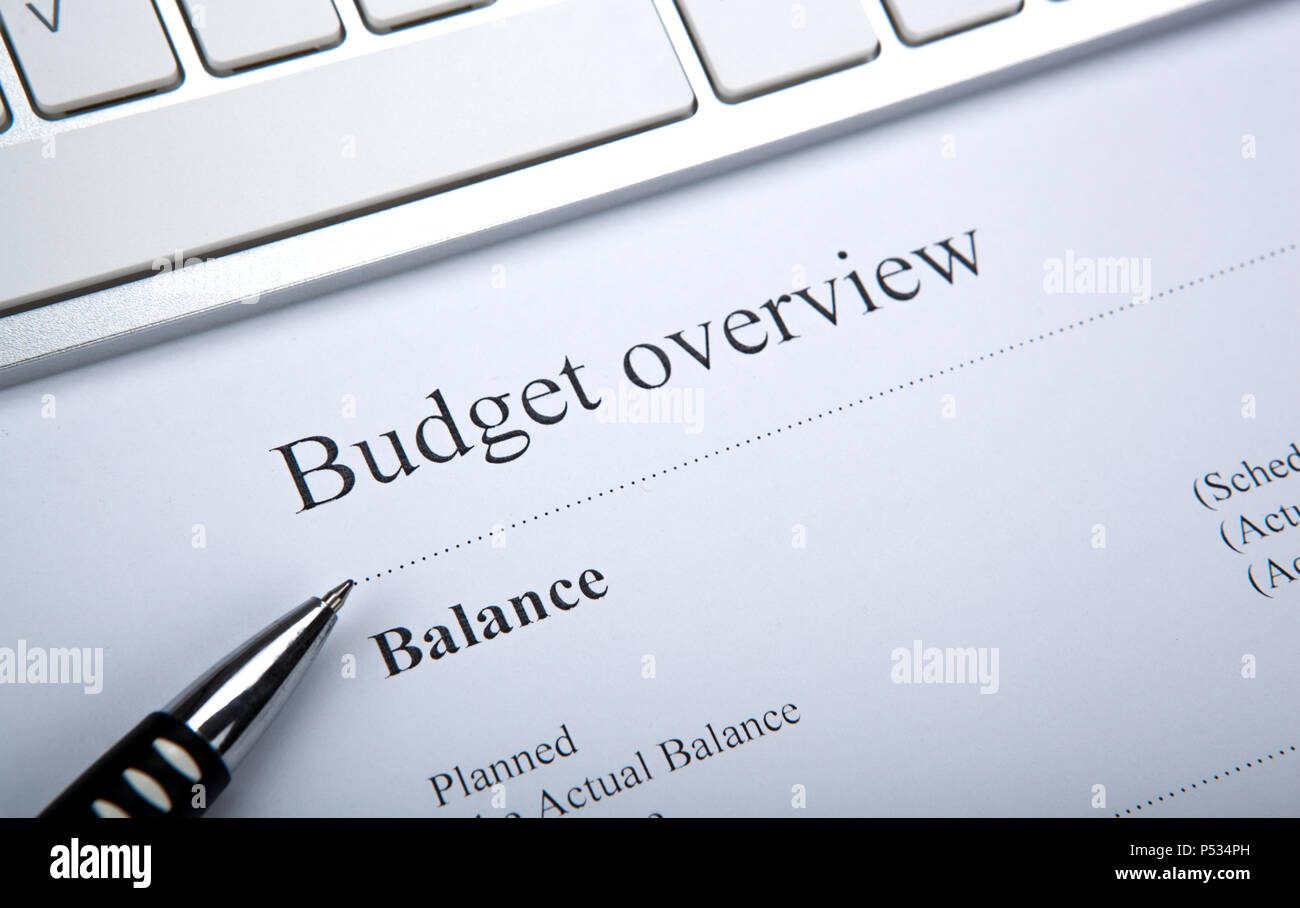 Budget overview hi-res stock photography and images - Alamy