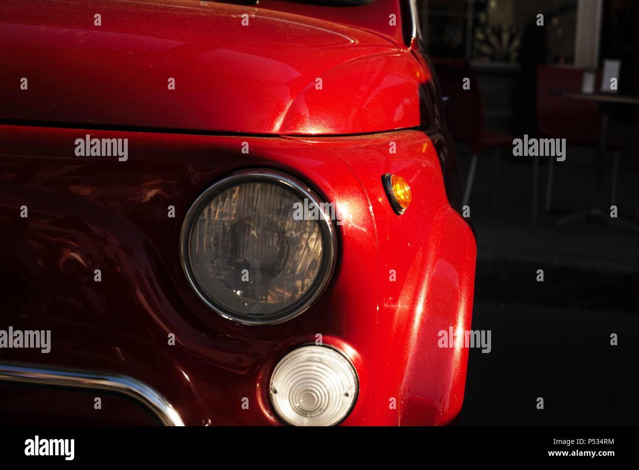 Little red car Stock Photo - Alamy
