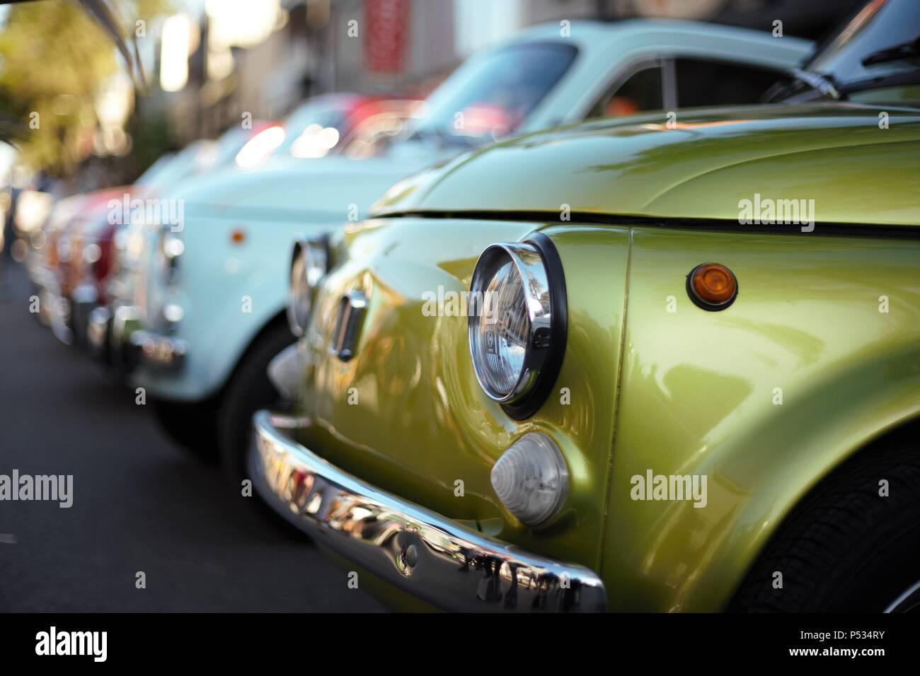 Baby blue fiat hi-res stock photography and images - Alamy