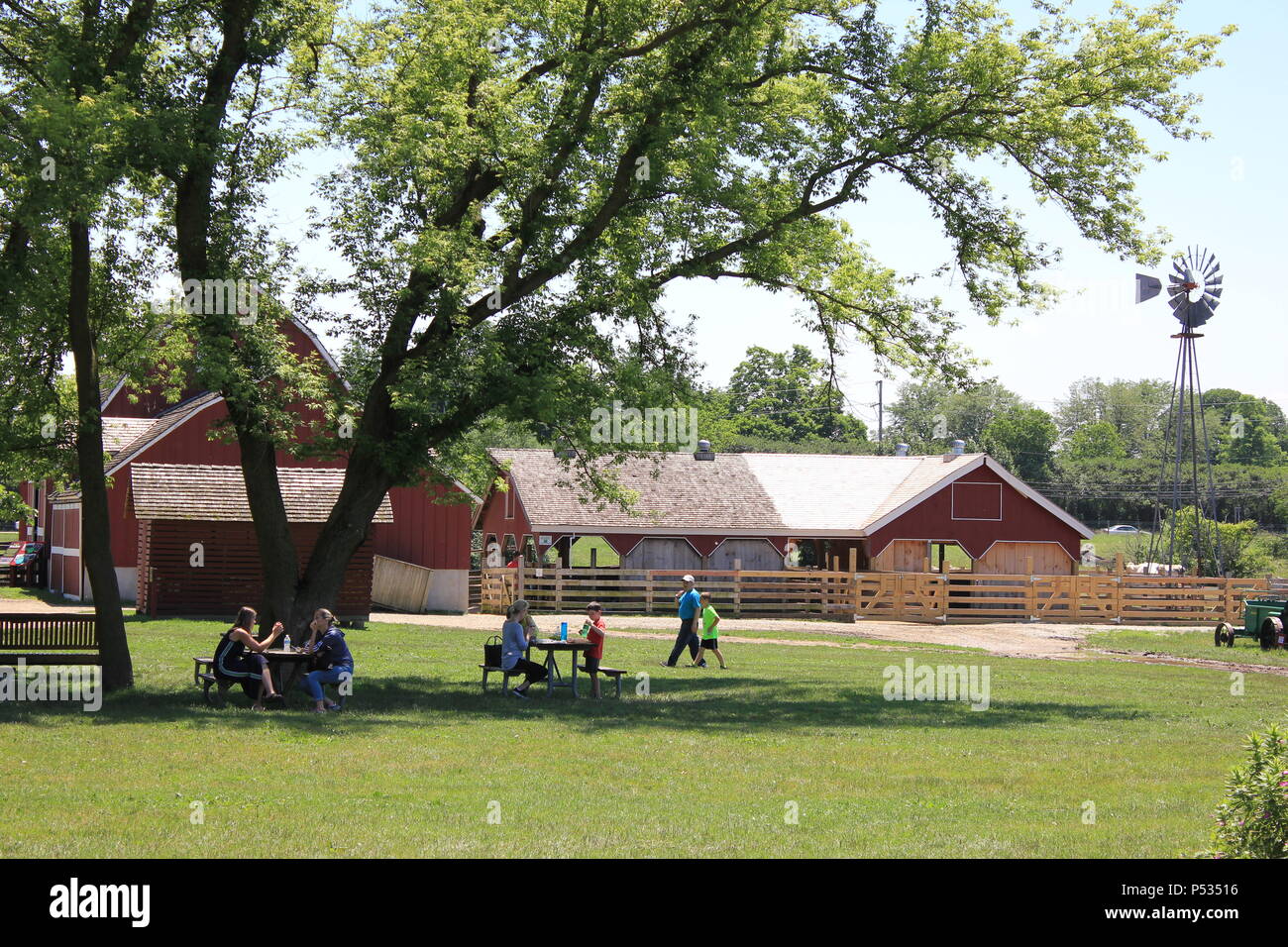 Agricultural buildings at the historic farm Stock Photo - Alamy