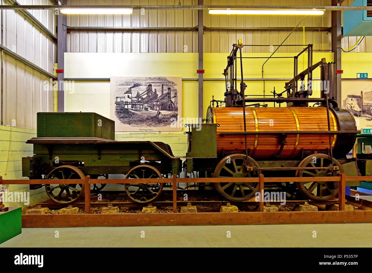 North Tyneside Stephenson Railway Museum the Killingworth Billy steam ...