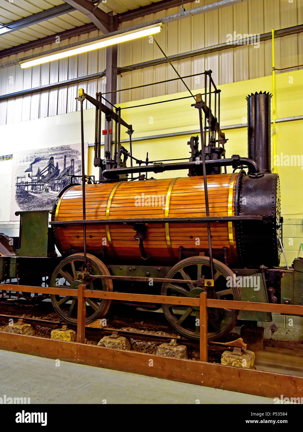 North Tyneside Stephenson Railway Museum the Killingworth Billy steam ...