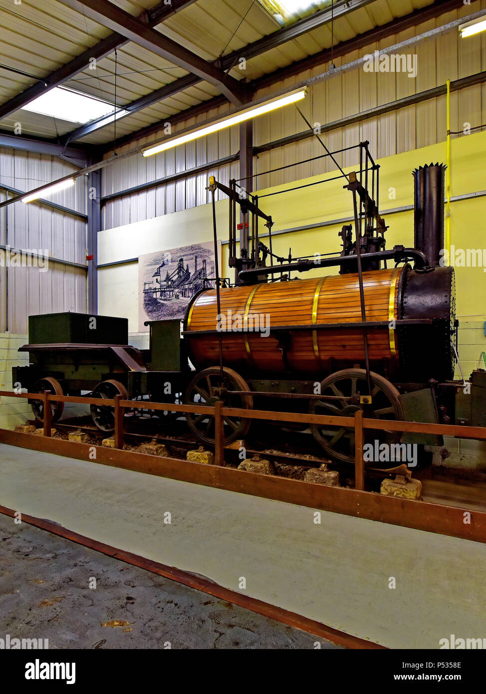 North Tyneside Stephenson Railway Museum the Killingworth Billy steam ...