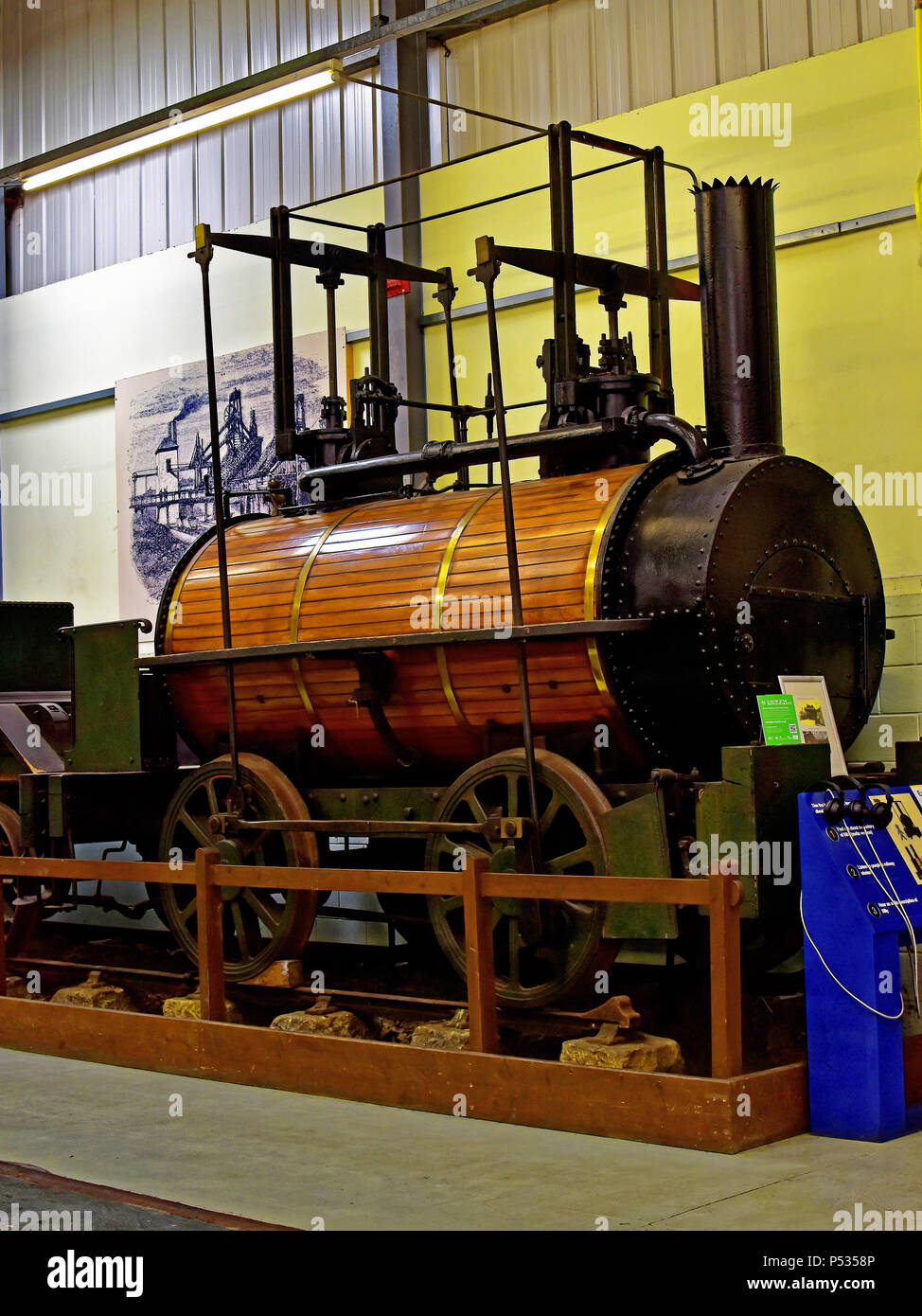 North Tyneside Stephenson Railway Museum the Killingworth Billy steam ...