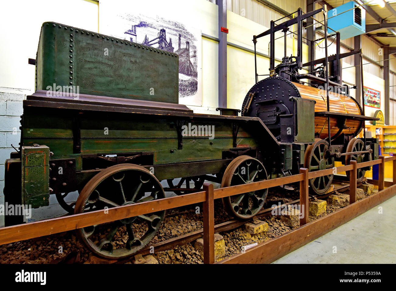 North Tyneside Stephenson Railway Museum the Killingworth Billy steam ...
