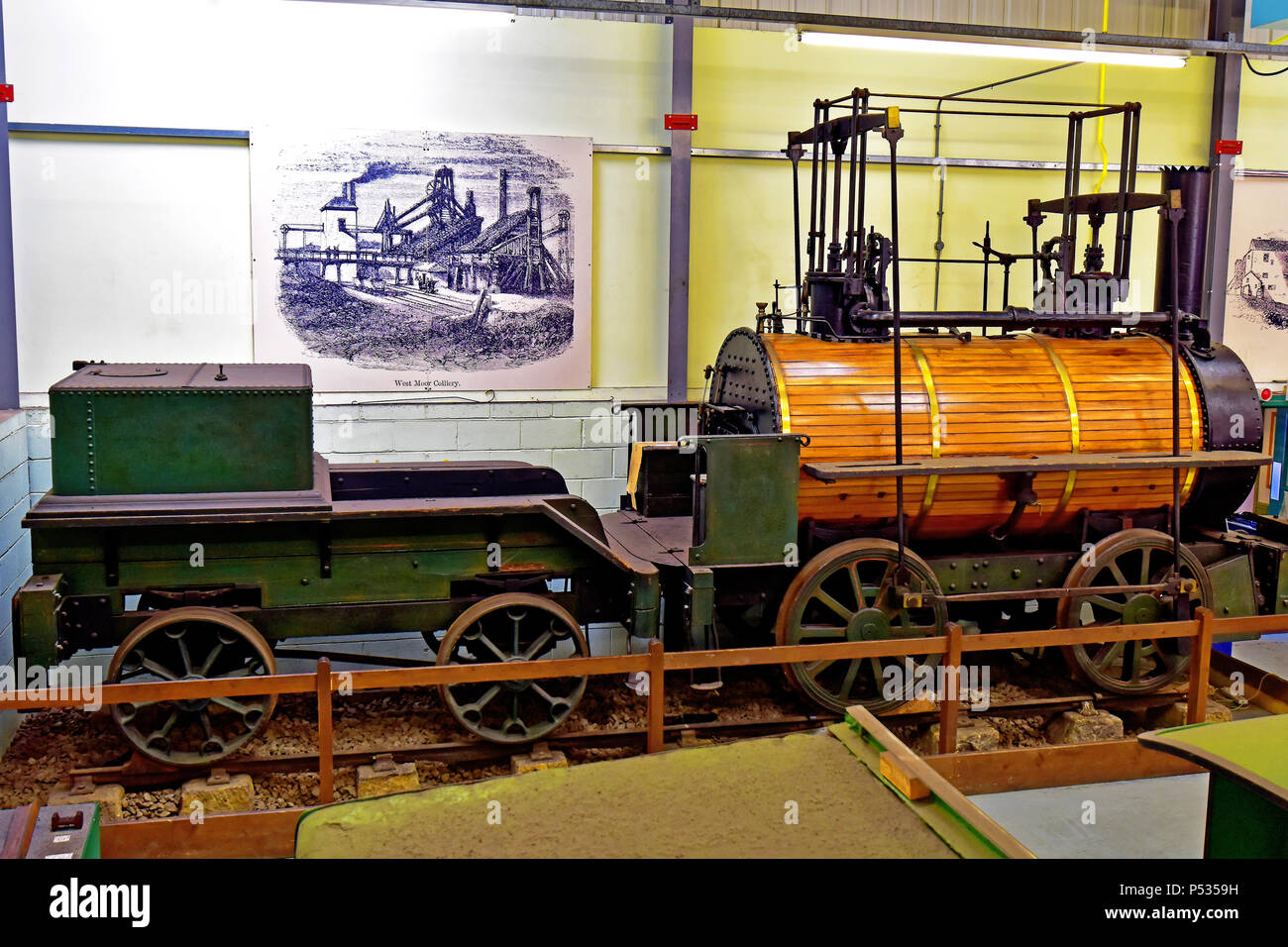 North Tyneside Stephenson Railway Museum the Killingworth Billy steam ...