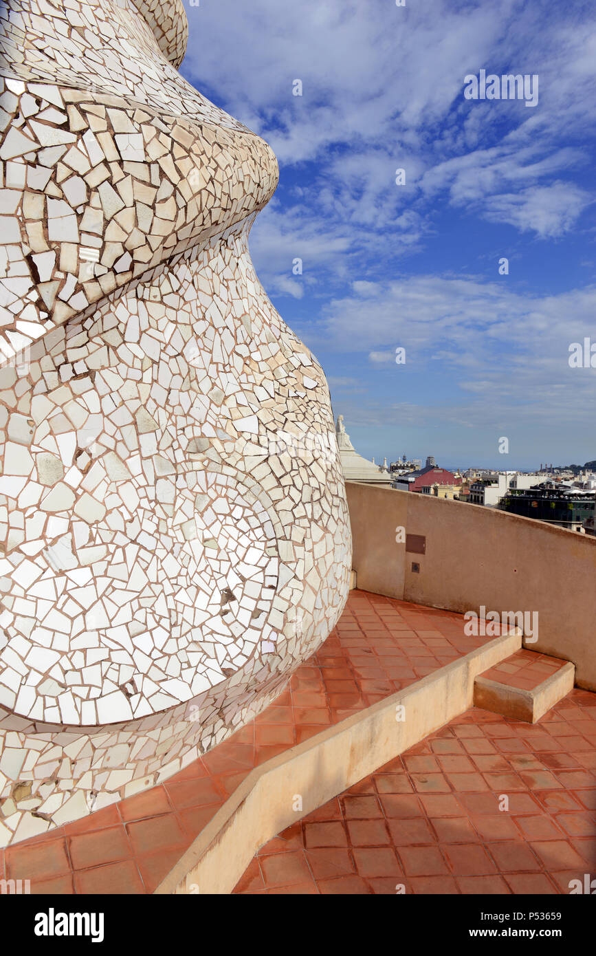 Architecture by Antoni Gaudi, Barcelona, Spain Stock Photo - Alamy