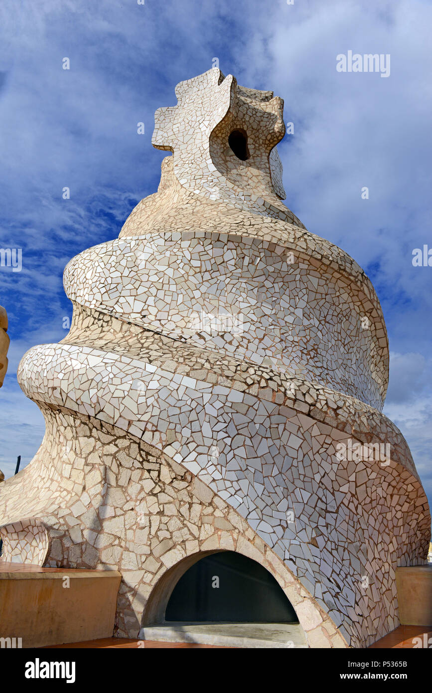 Architecture by Antoni Gaudi, Barcelona, Spain Stock Photo - Alamy