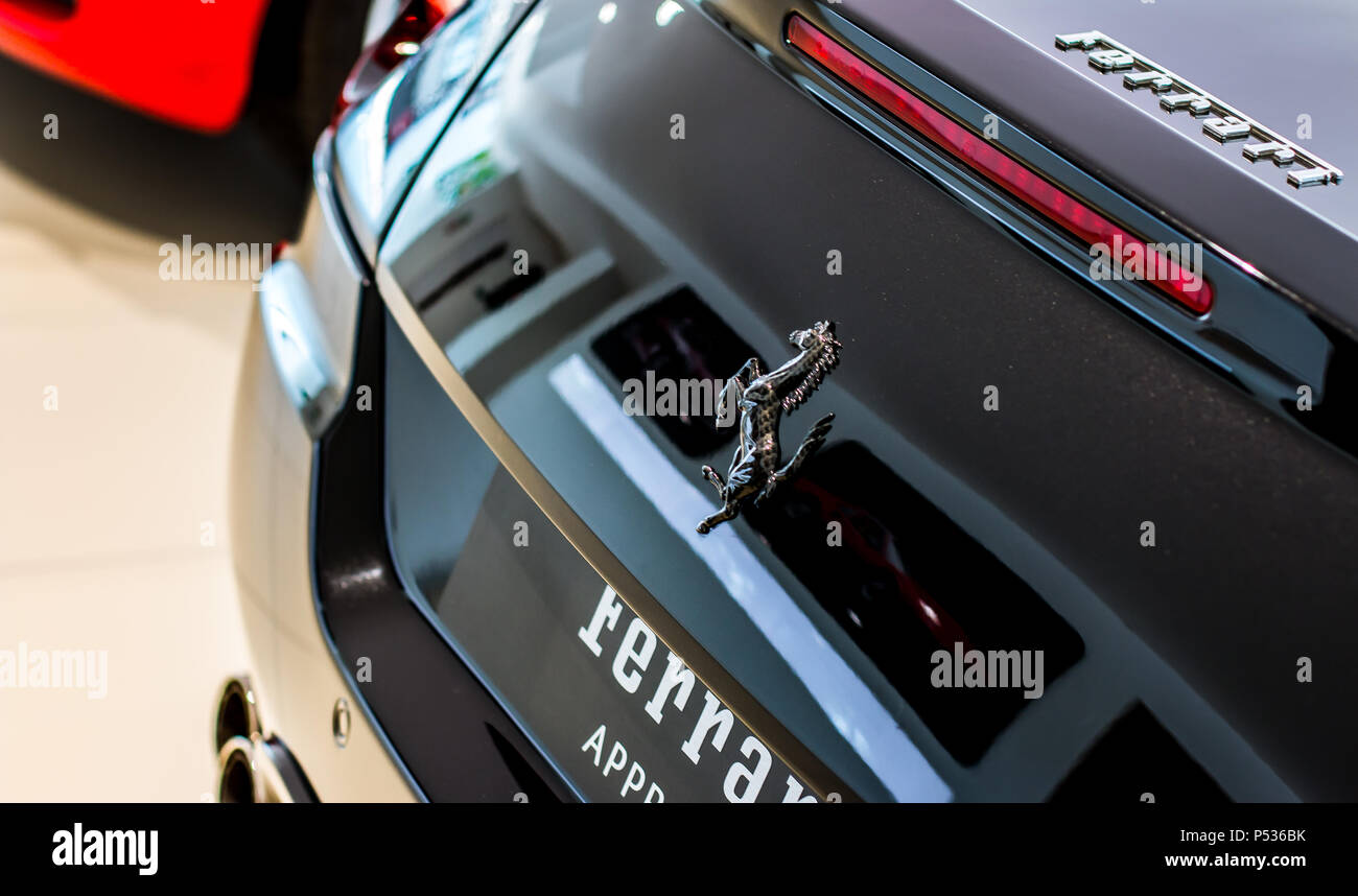 The back of a Ferrari 599 GTB super car Stock Photo - Alamy