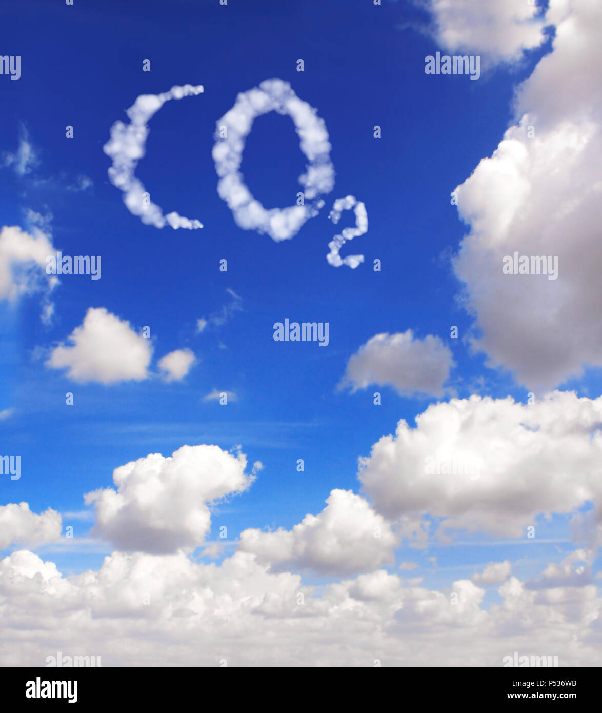 Symbol co2 from clouds hi-res stock photography and images - Alamy