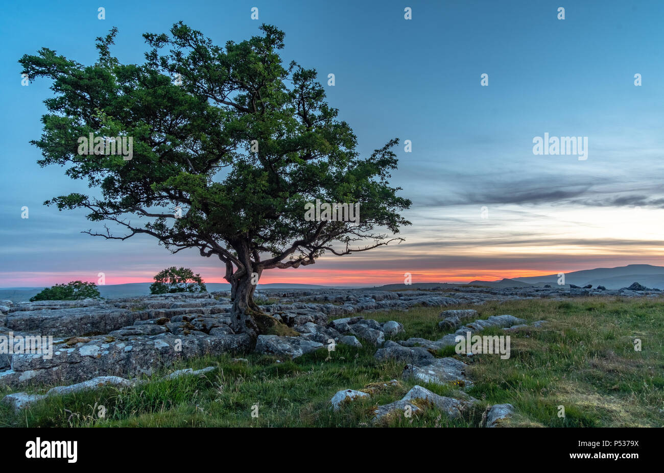 Incredible post-sunset light at the stunning Winskill Stones in the ...