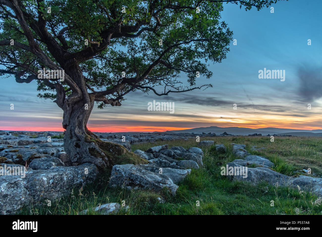 Incredible post-sunset light at the stunning Winskill Stones in the ...