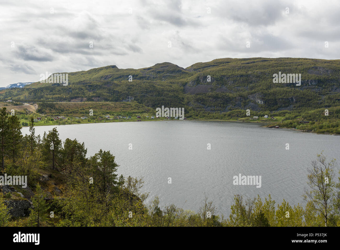 Kvenvik, a small village outside Alta city in Northern Norway, Finnmark ...