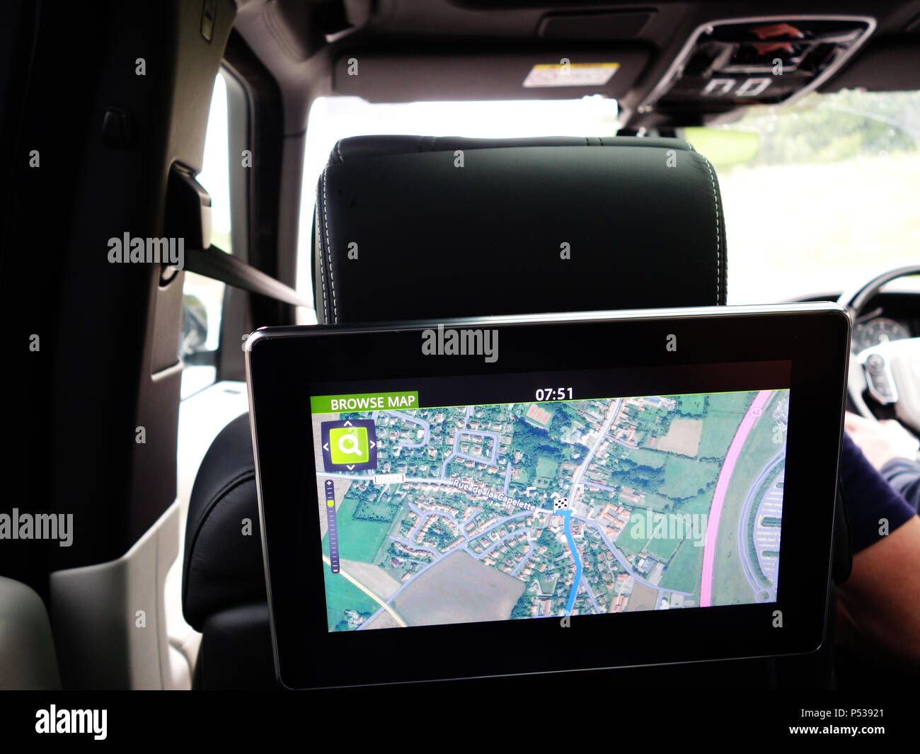 Rear seating individual TV Monitor and entertainment system with Sat ...