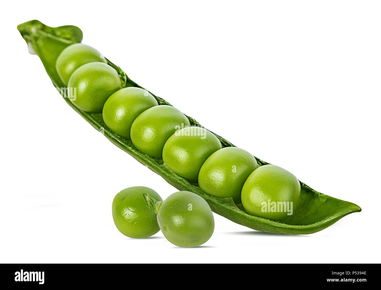 peas isolated on white background Stock Photo - Alamy
