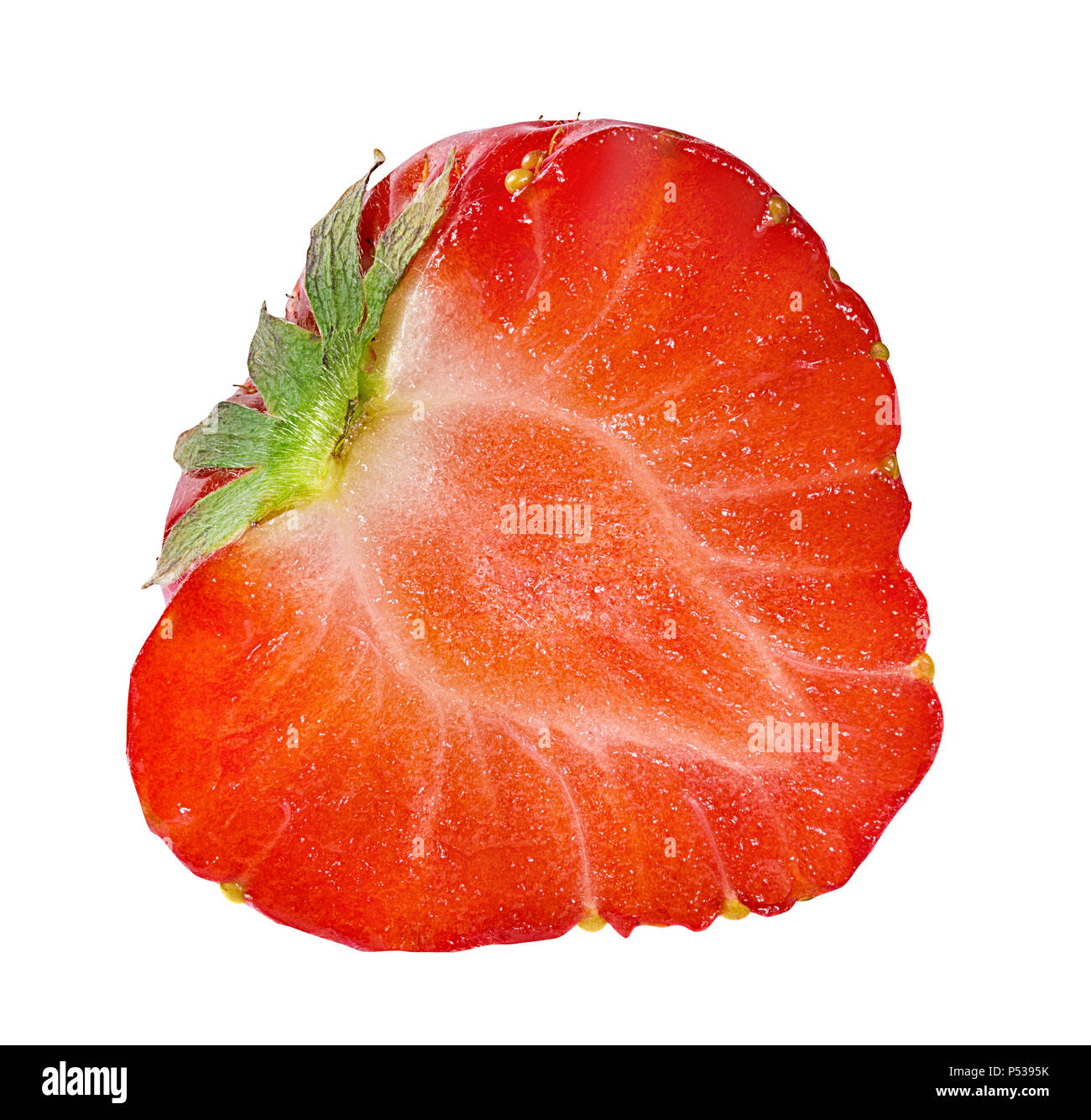 Strawberry isolated on white background Stock Photo - Alamy
