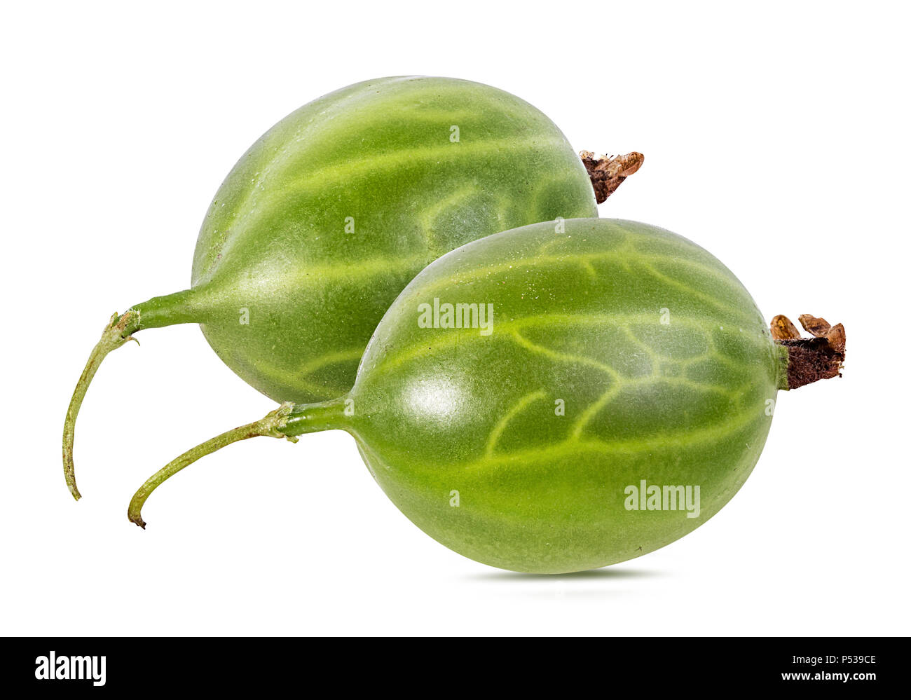 Gooseberry isolated on white background Stock Photo - Alamy