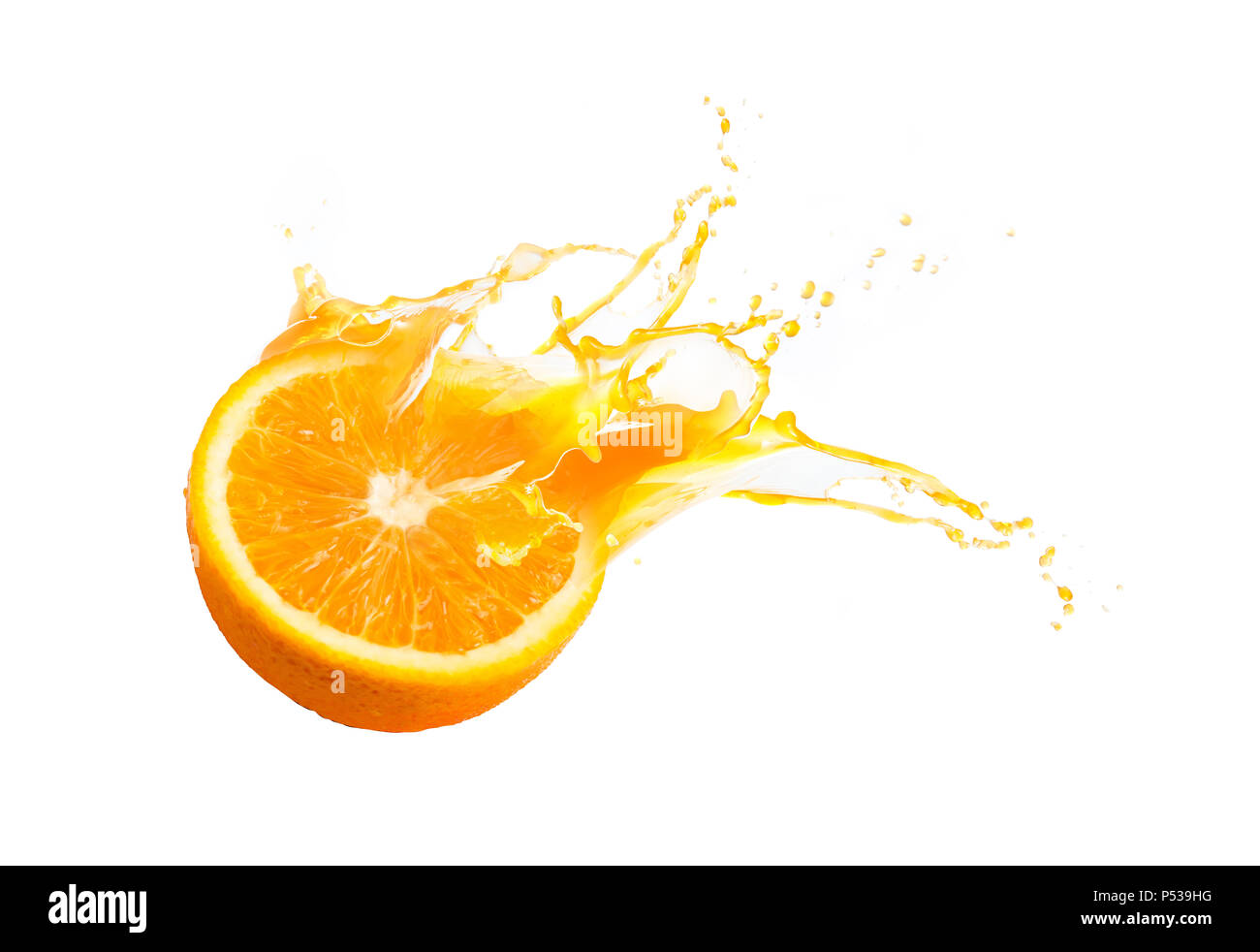 Orange Juice Splash Wallpaper