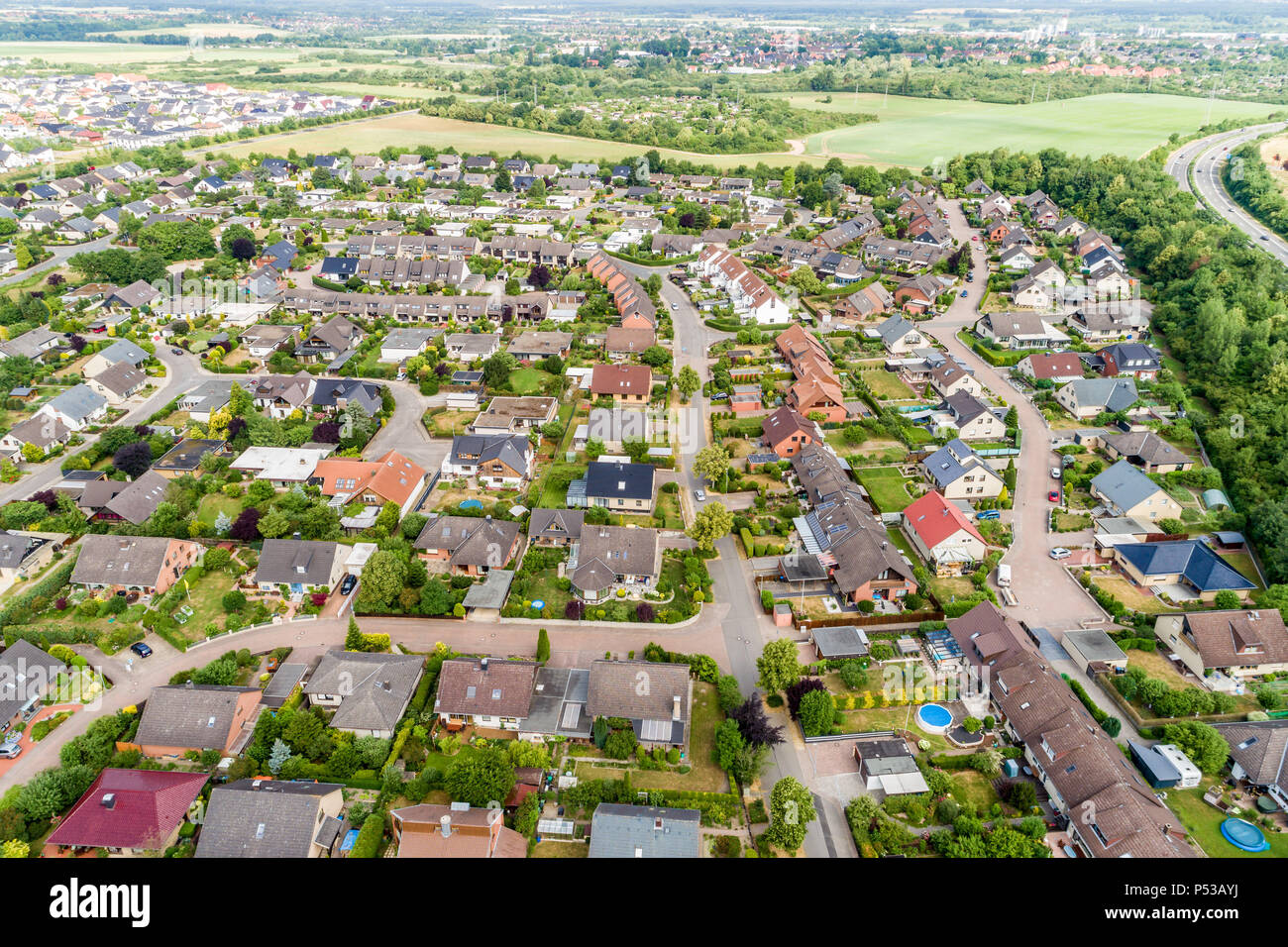 Family house german suburb hi-res stock photography and images - Alamy