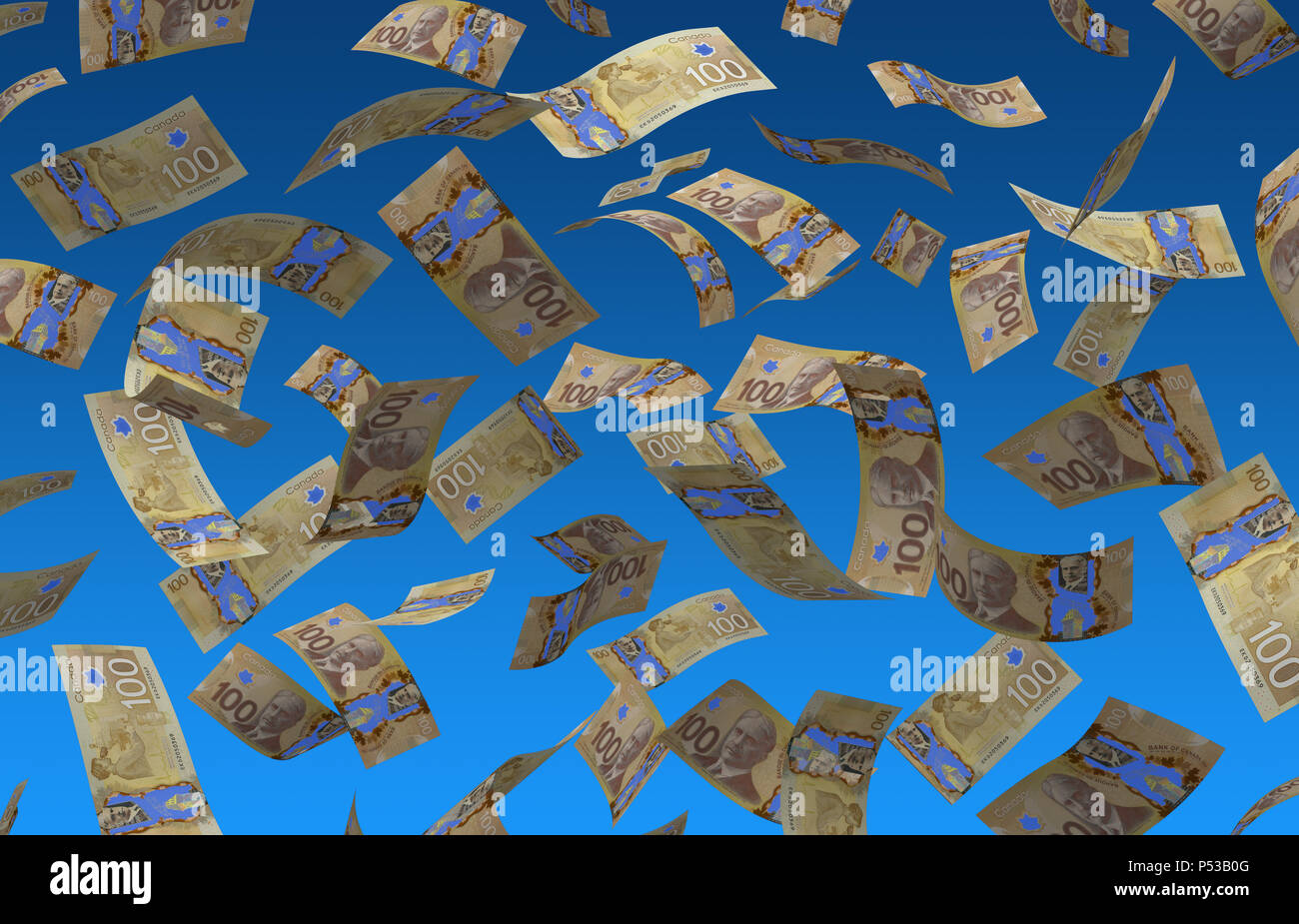 3d render flying dollar bill hi-res stock photography and images - Alamy