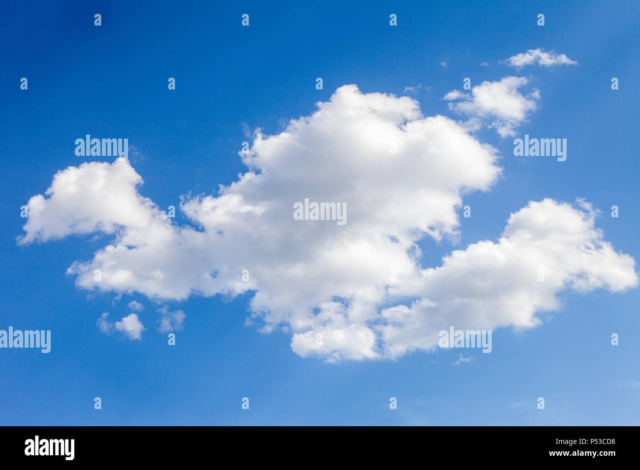 Blue sky background with clouds close-up Stock Photo - Alamy