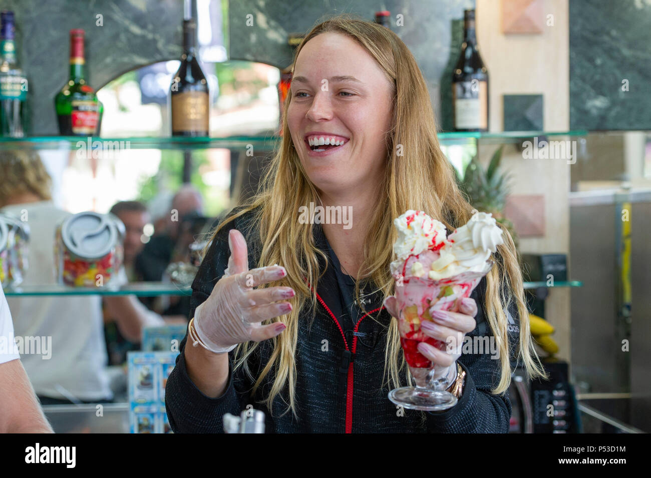 Caroline wozniacki denmark tennis players hi-res stock photography and ...