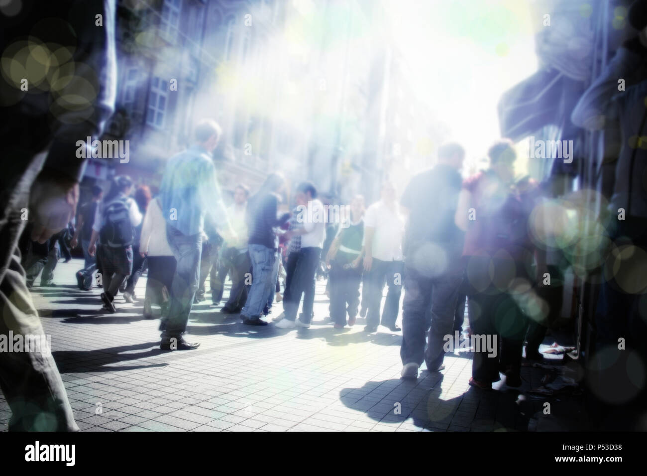 an image of people walking in rush hour Stock Photo - Alamy