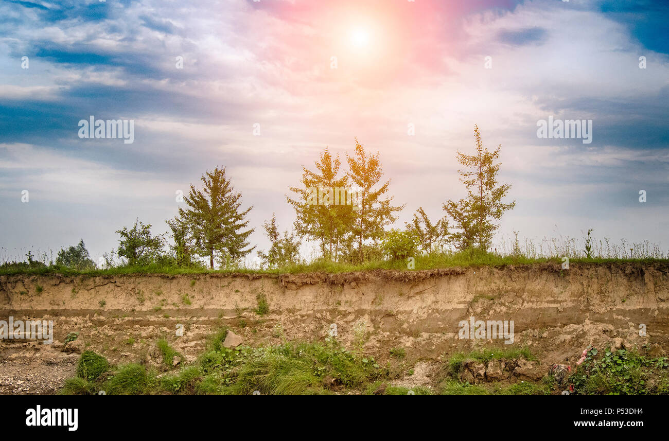 layer of soil beneath section Stock Photo - Alamy