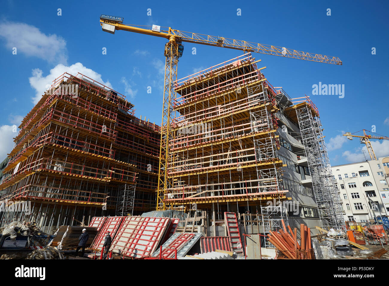 Berlin, Germany - New construction of a residential building in the ...