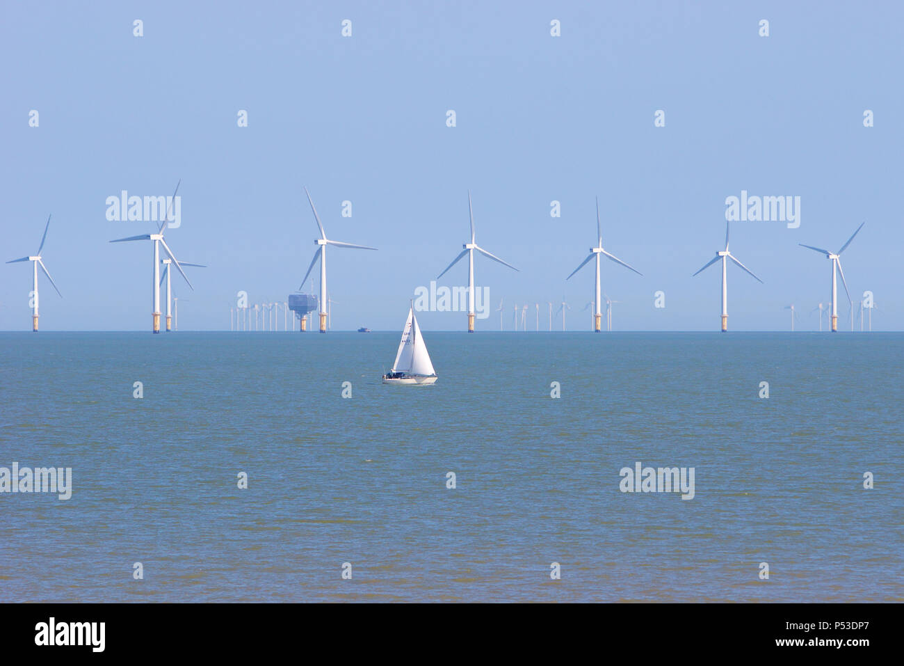 Offshore wind turbines hi-res stock photography and images - Alamy