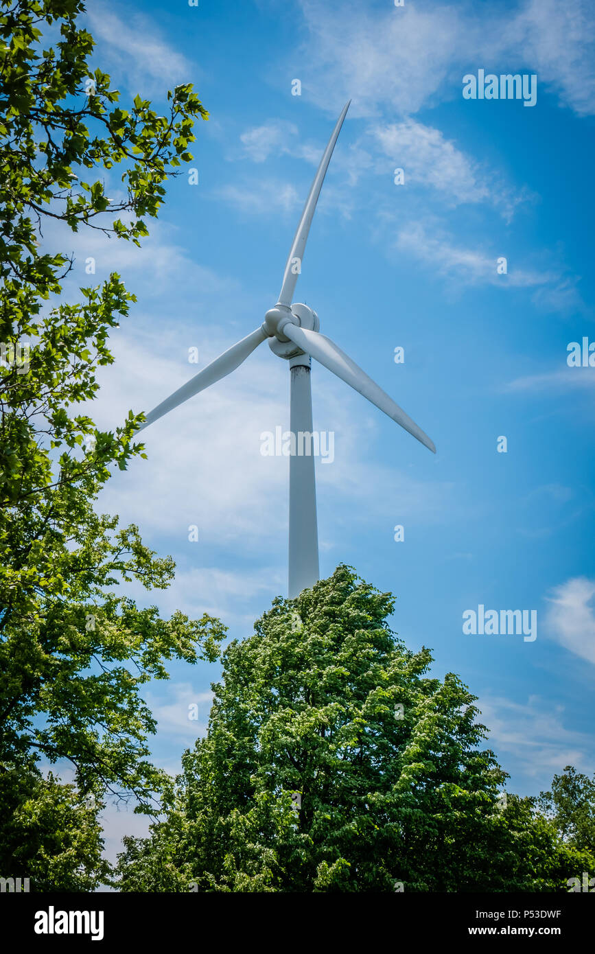 wind turbine clean energy generation Stock Photo - Alamy
