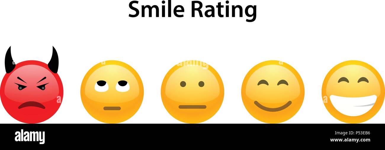 Set 5 faces scale Stock Vector Image & Art - Alamy