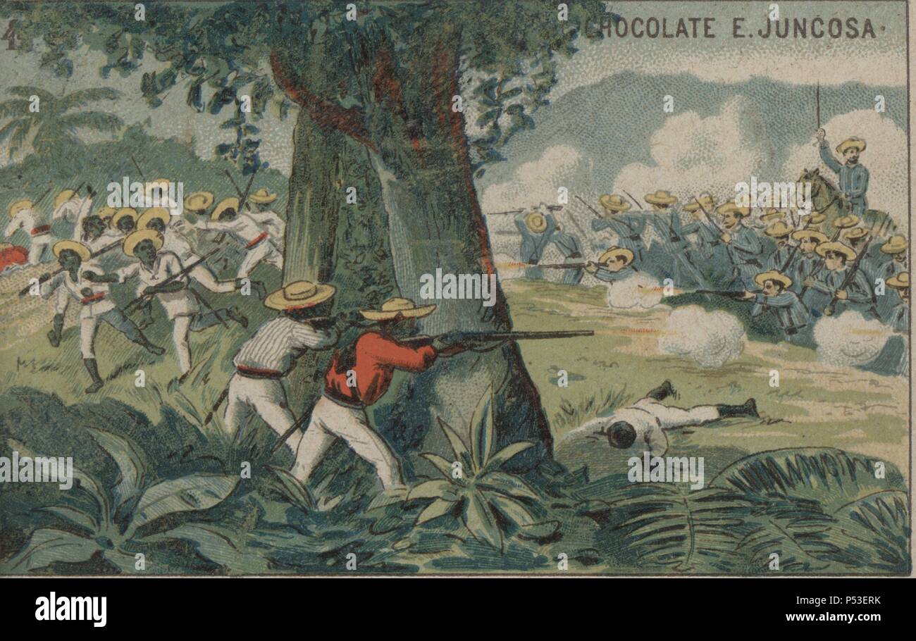 Guerra de Cuba (1896-1898). Derrota de los insurrectos cubanos por la ...