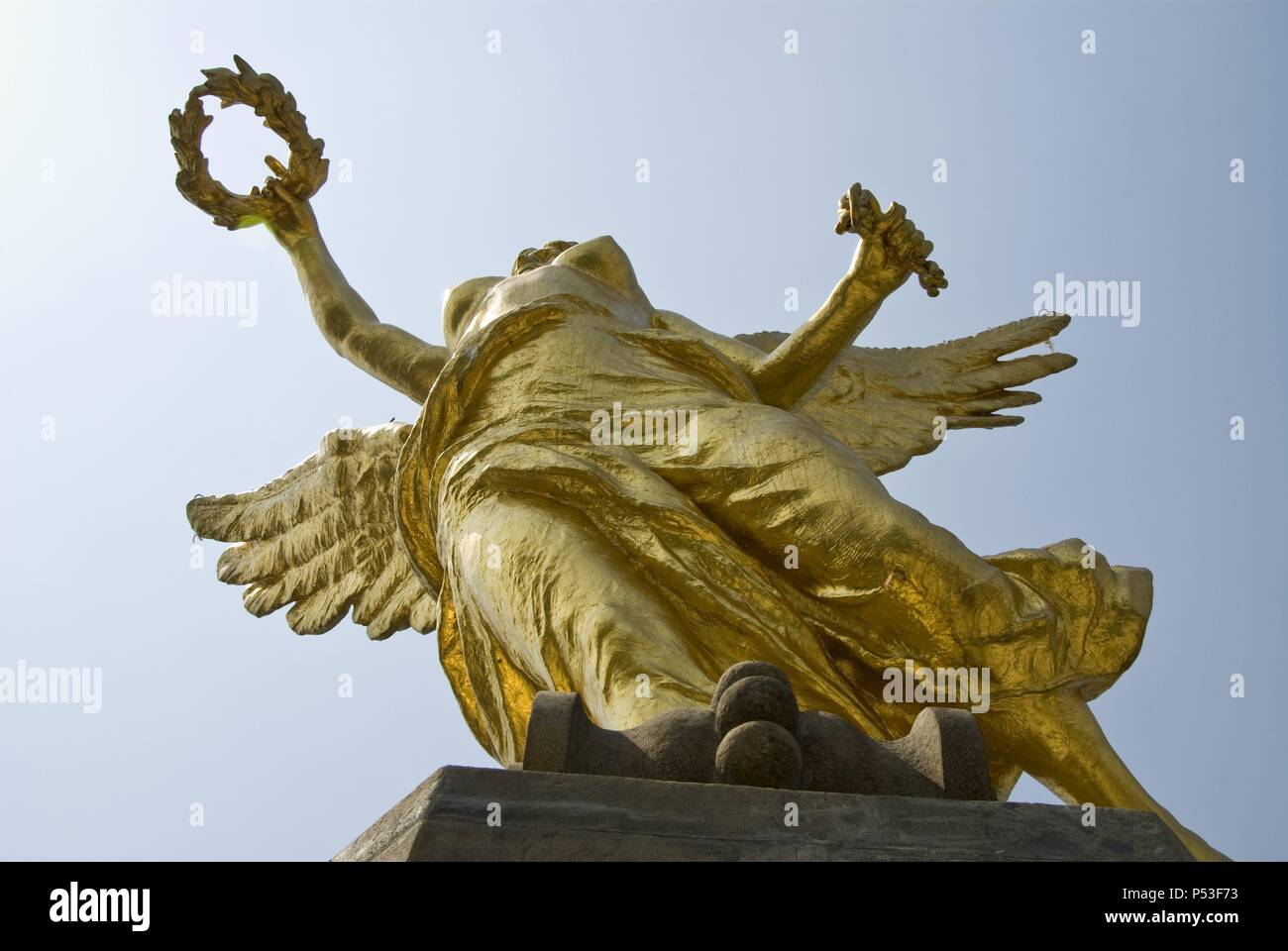 Mexico.Mexico city. Paseo de La Reforma. The Angel of Independence ...