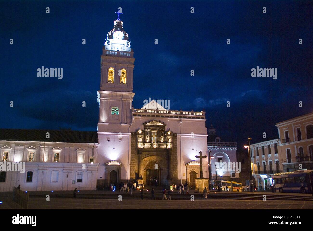 Ecuador.Quito.Centro historico.Square and Church of Santo Domingo (XVI ...