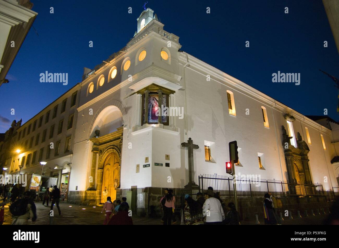 Ecuador.Quito.Historical center.Colonial architecture Stock Photo - Alamy